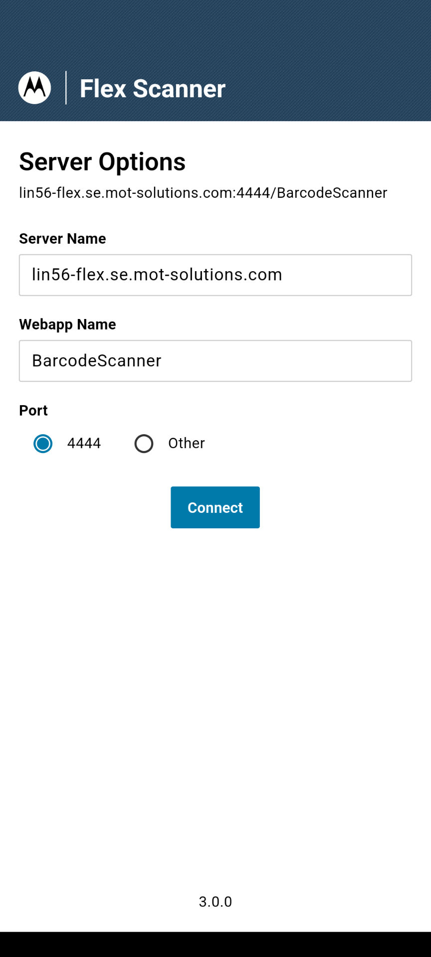 Flex Scanner Application Setup