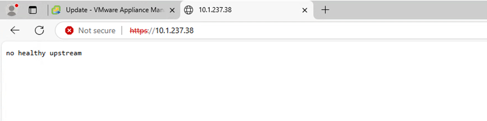 Cannot connect to Vcenter via a web browser due to services not starting