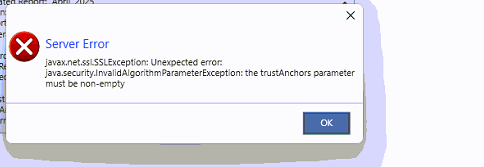 IBR - TrustAnchors Parameter Error