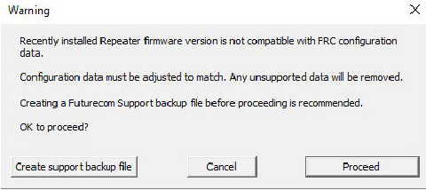 How to apply and upgrade firmware on a Futurecom repeater.