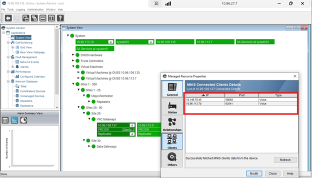 MOTOTRBO_Replicator in System Advisor reporting "Comm Failure ...