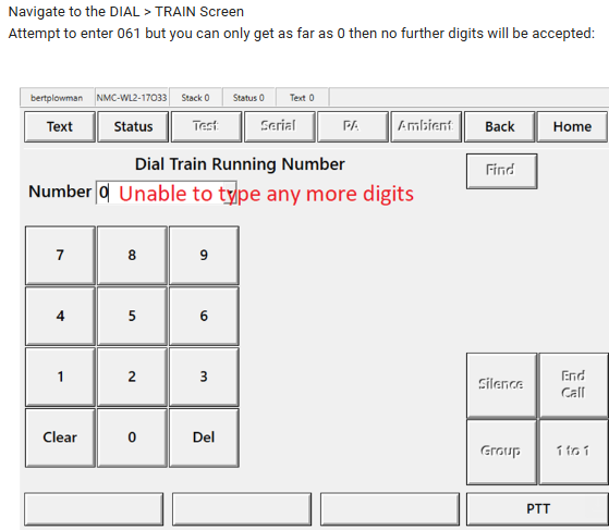 Unable to Enter 0xx into DIAL TRN Screen on Zetron Dispatchers