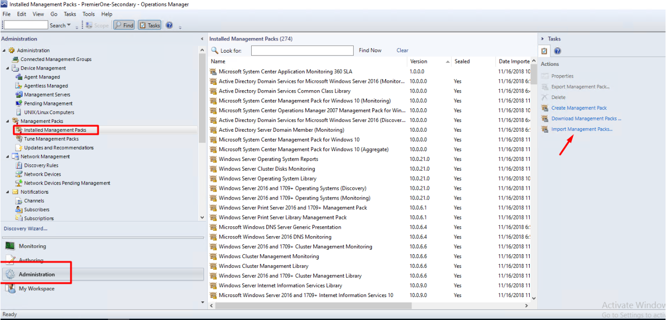 P1INF: How to check for and add missing SCOM management packs [SCOM ...