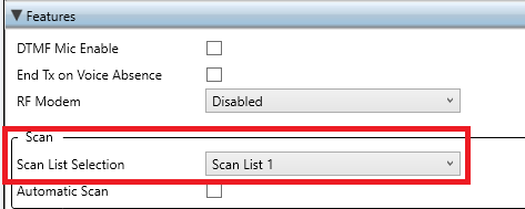 APX Radio does not scan on certain channels