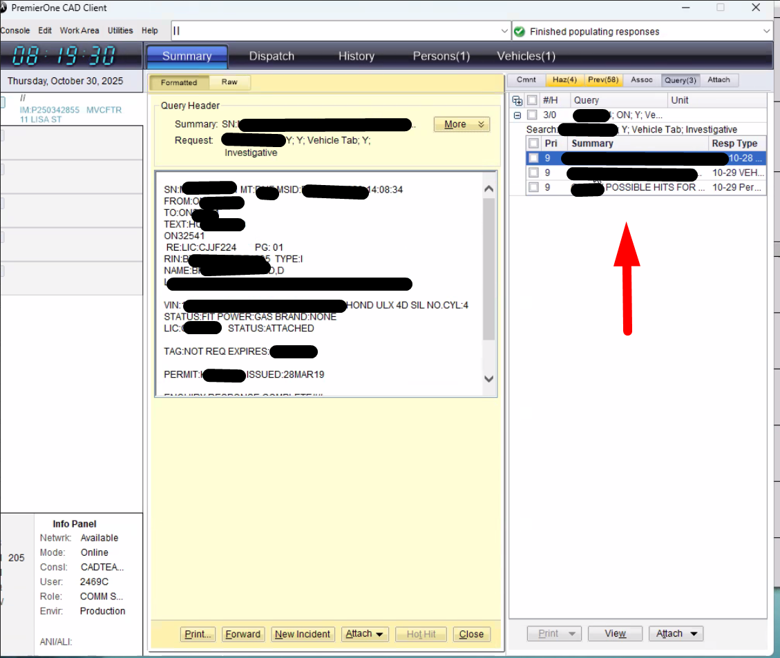 P1 CAD: Slowness when opening query responses [QUERY] [SLOWNESS ...