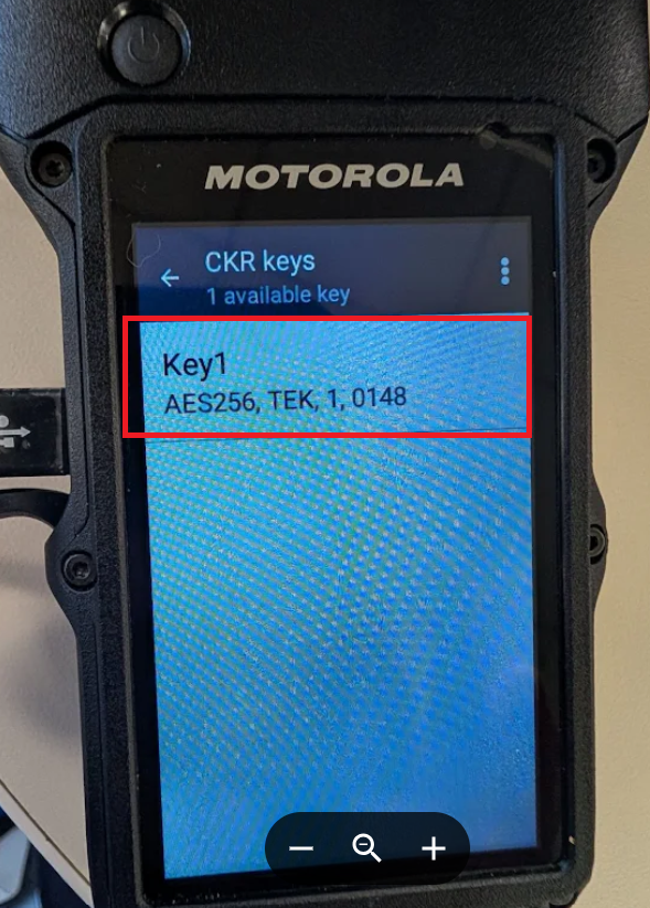 How to verify the presence of a software AES key after keyloading an ...