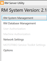 MOTOTRBO RM Server Utility - Steps to enable RM Administrators